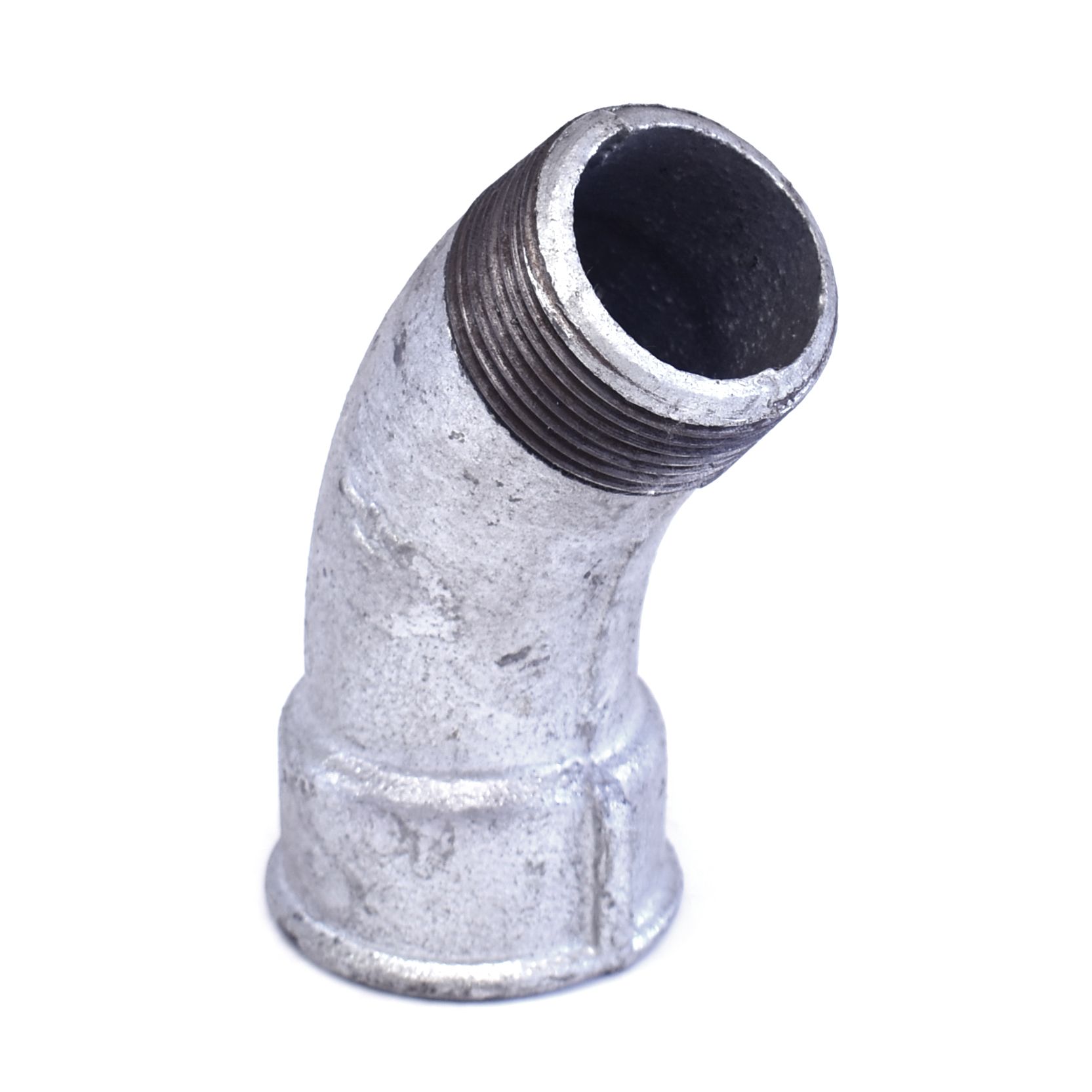 Gegalvaniseerde Bocht 45° (Binnendraad / Buitendraad) Nr. 40 - Gegalvan